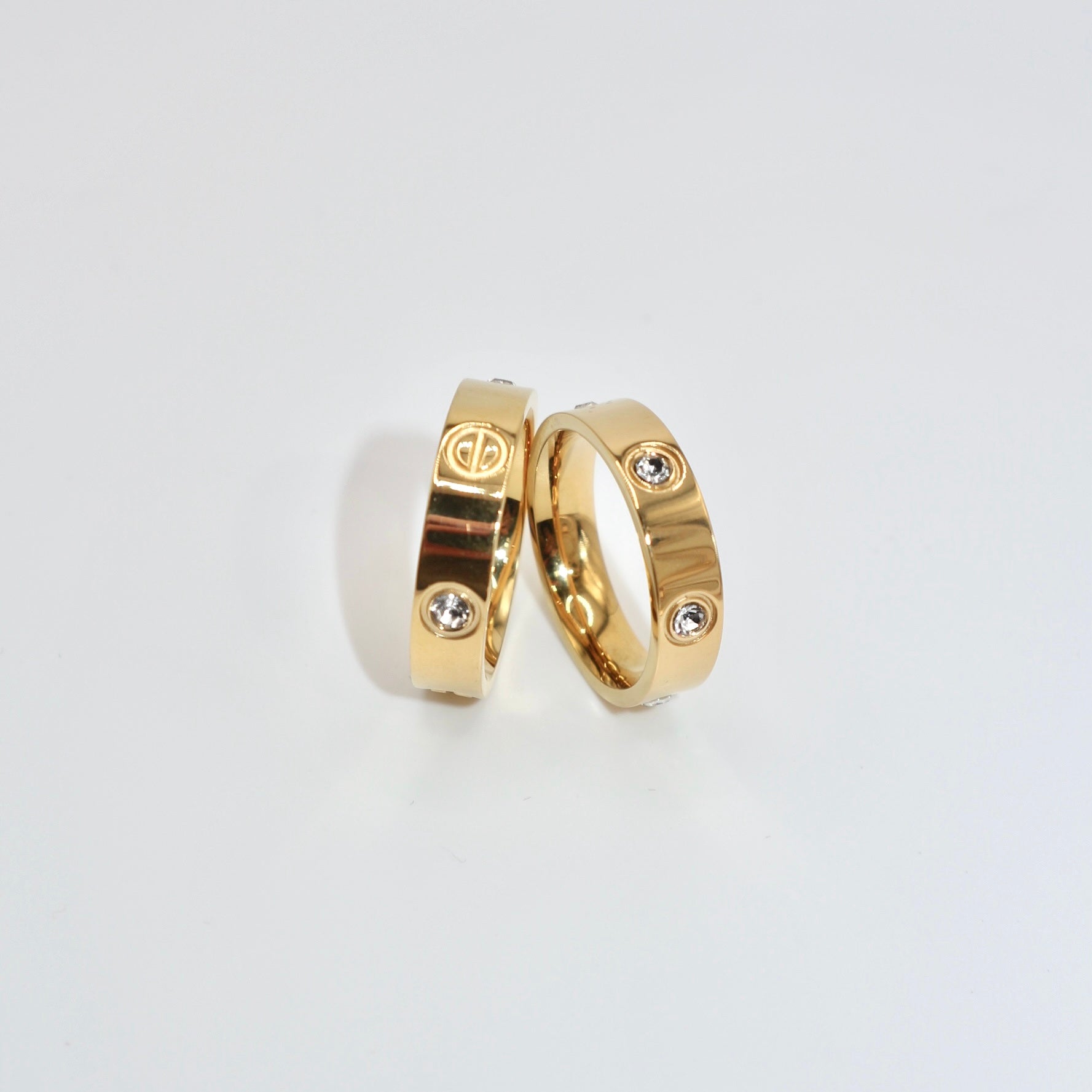 Ruth Band Ring by Dinot. Tarnish-Resistant 18k Gold Plated